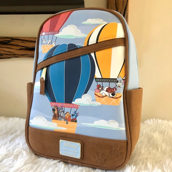 Loungefly | Bags | Loungefly Disney Dogs Hot Air Balloon Backpack ...